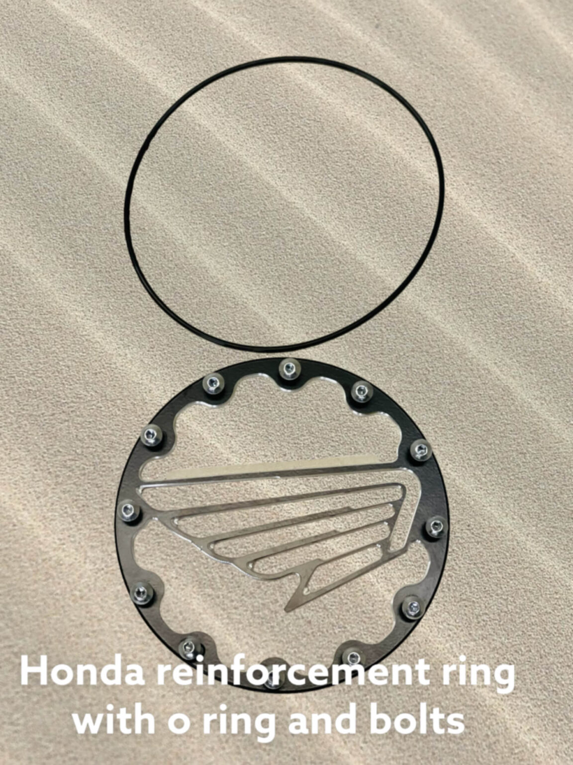 Satin Black Honda reinforcement ring - directdrivecnc.net